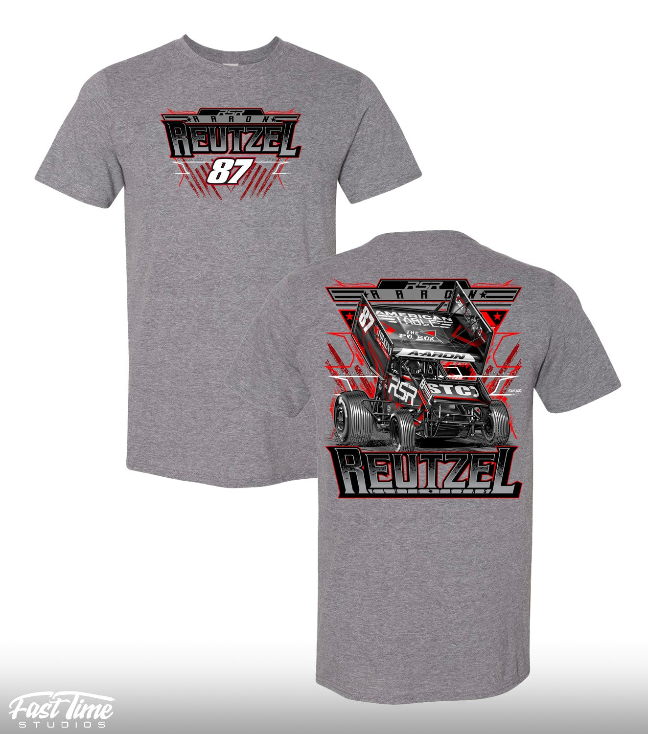 2025 Aaron Reutzel / RSR Short Sleeve T-Shirt - Sport Grey